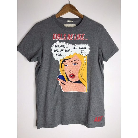 Abercrombie & Fitch | Shirts | Abercrombie Fitch Vtg Texting Omg Lol ...
